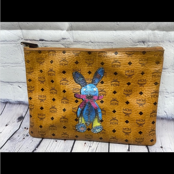 MCM | Bags | Mcm Bunny Clutch Mcm Clutch Bag Visetos Pattern Women Logo ...